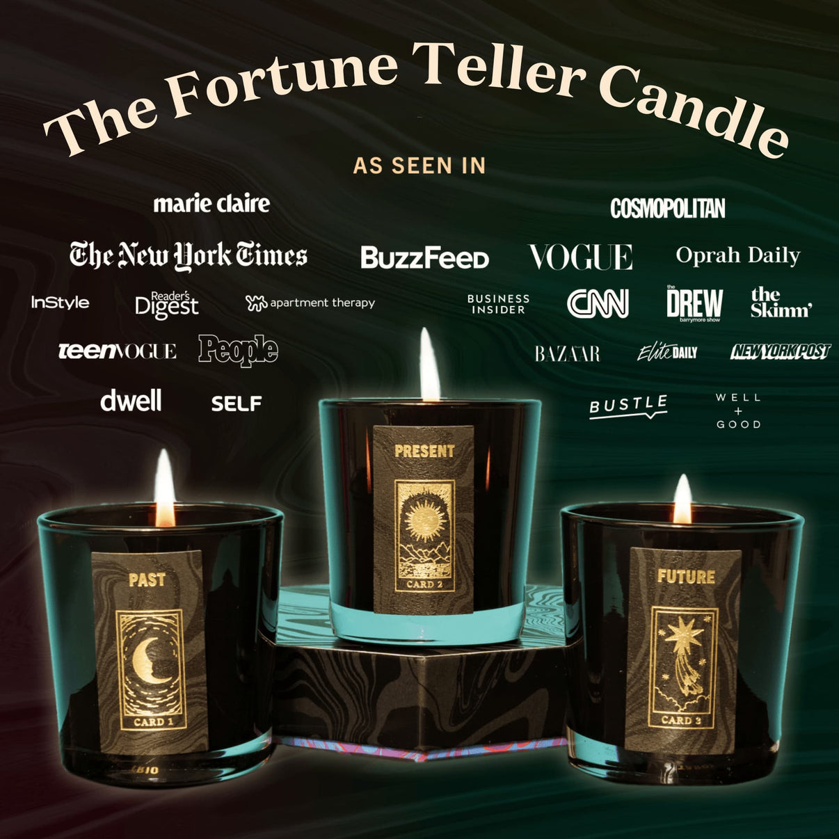 The Fortune Teller Candle Set of 3 – Birthdate Co.