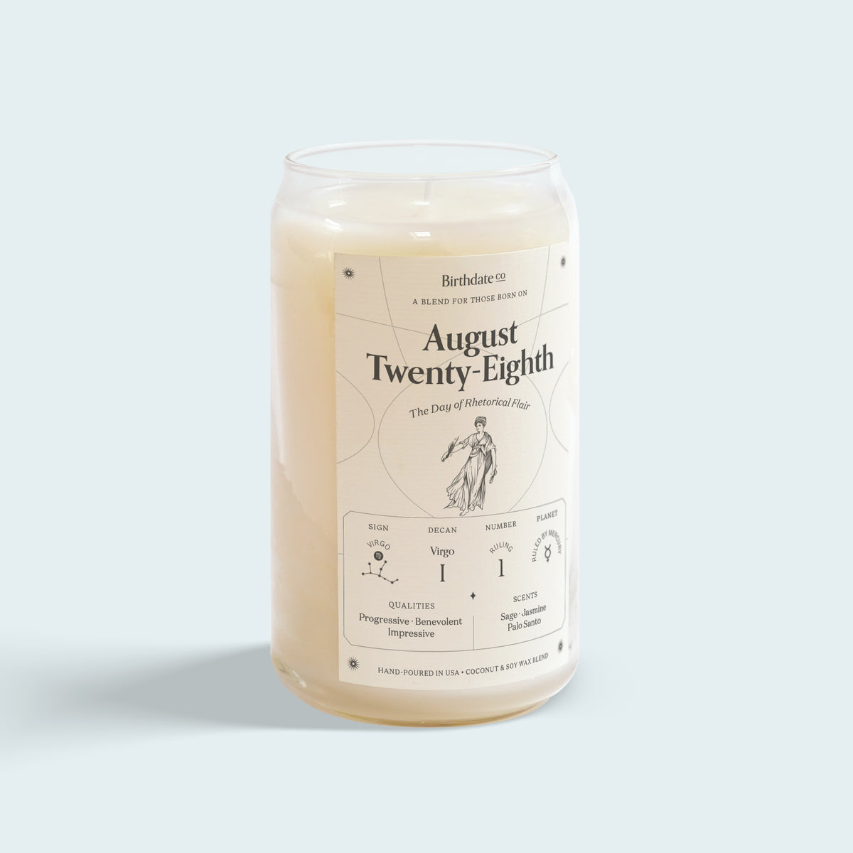 The August Twenty-Eighth Birthday Candle – Birthdate Co.